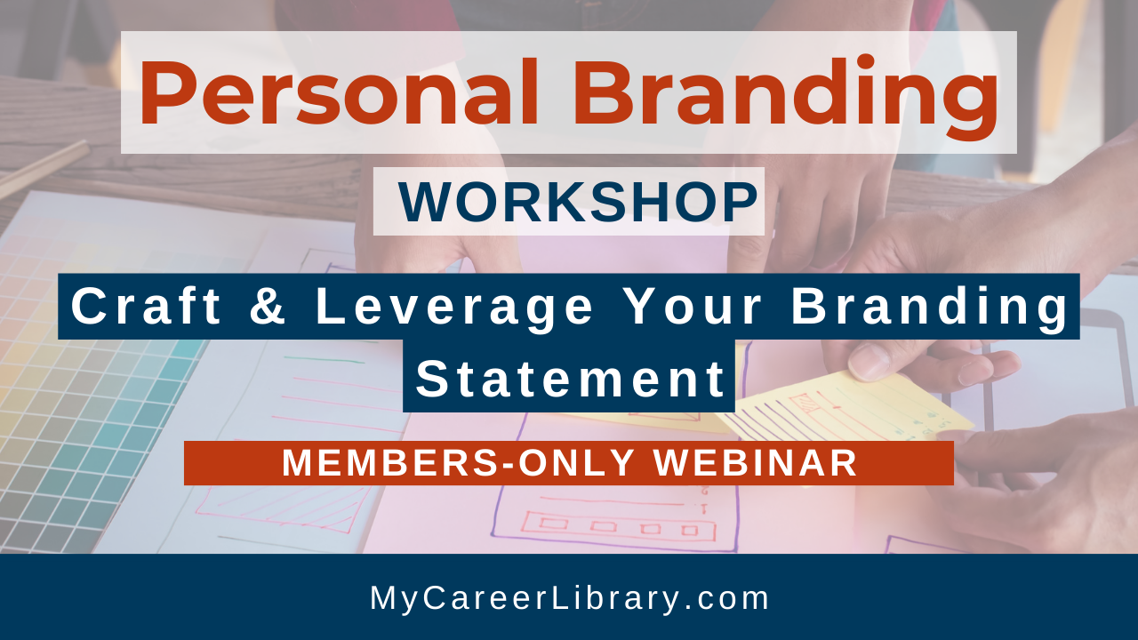 Personal Branding Workshop: Create & Leverage Your Brand Statement ...